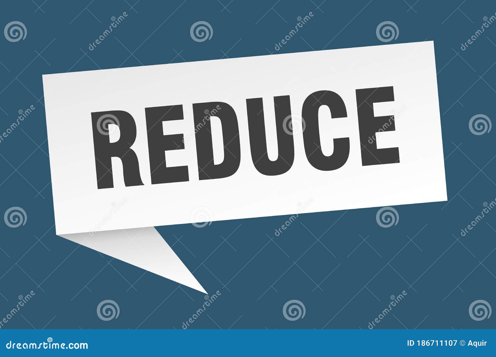 Reduce Banner. Reduce Speech Bubble Stock Vector - Illustration of ...