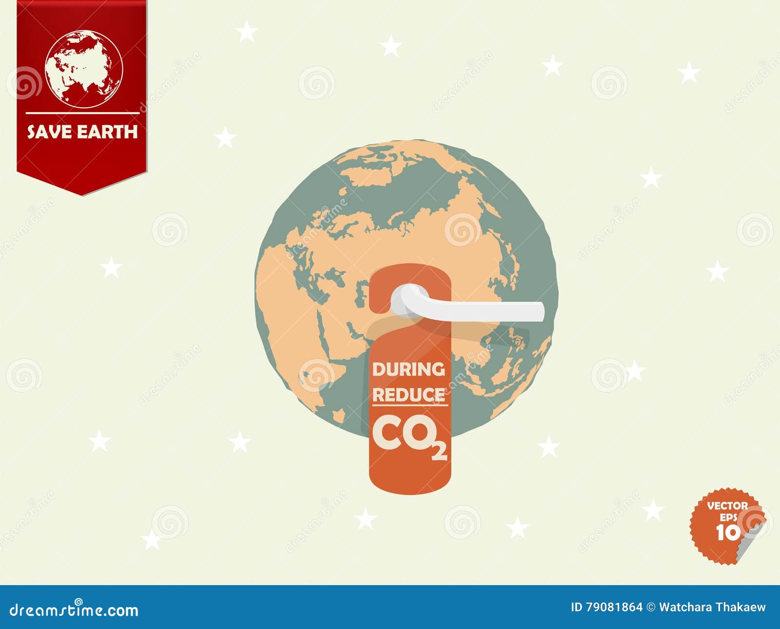 During Reduce Carbon Dioxide or CO2 Stock Illustration - Illustration ...