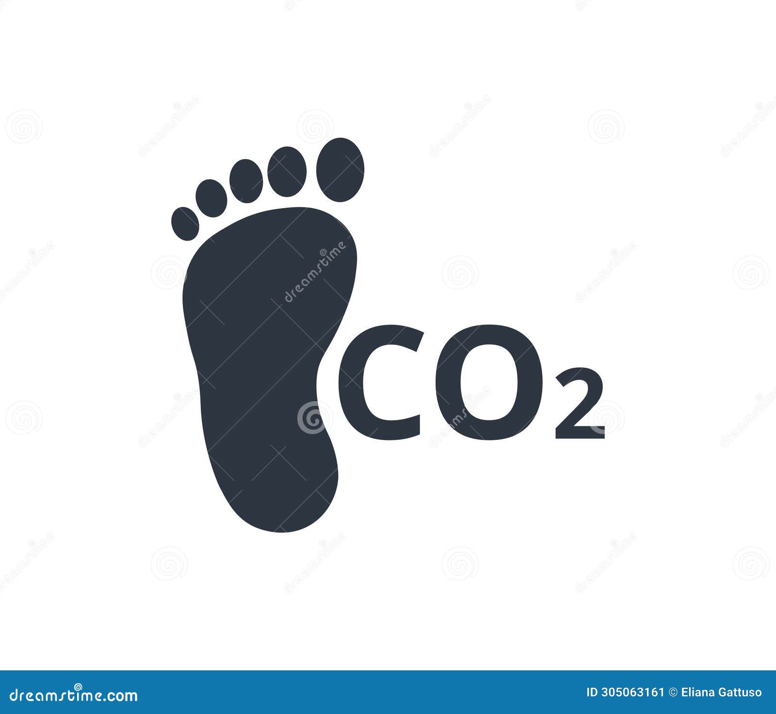 Footprint Symbol Cartoon Vector | CartoonDealer.com #23418321