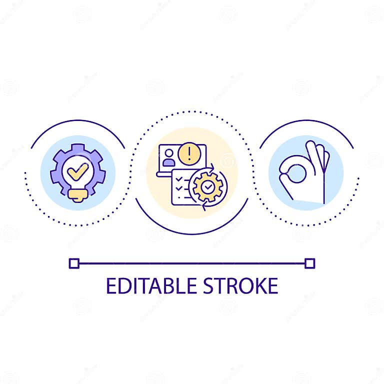 Reduce Chance of Errors in Coding Loop Concept Icon Stock Vector ...