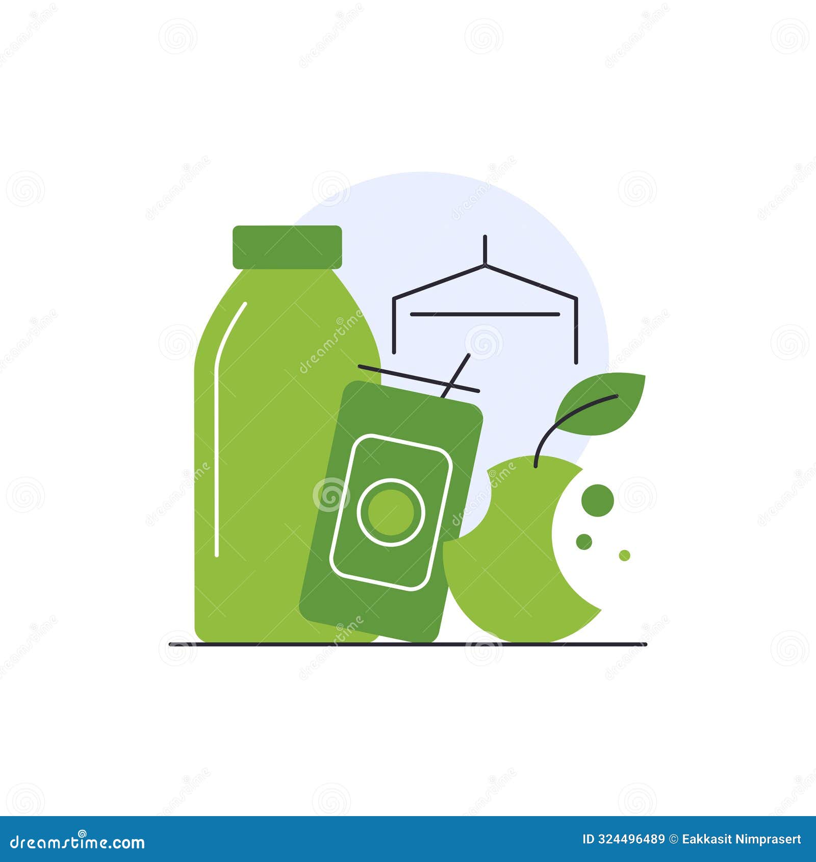 Reduce Consumption,Zero Waste Stock Illustration - Illustration of ...