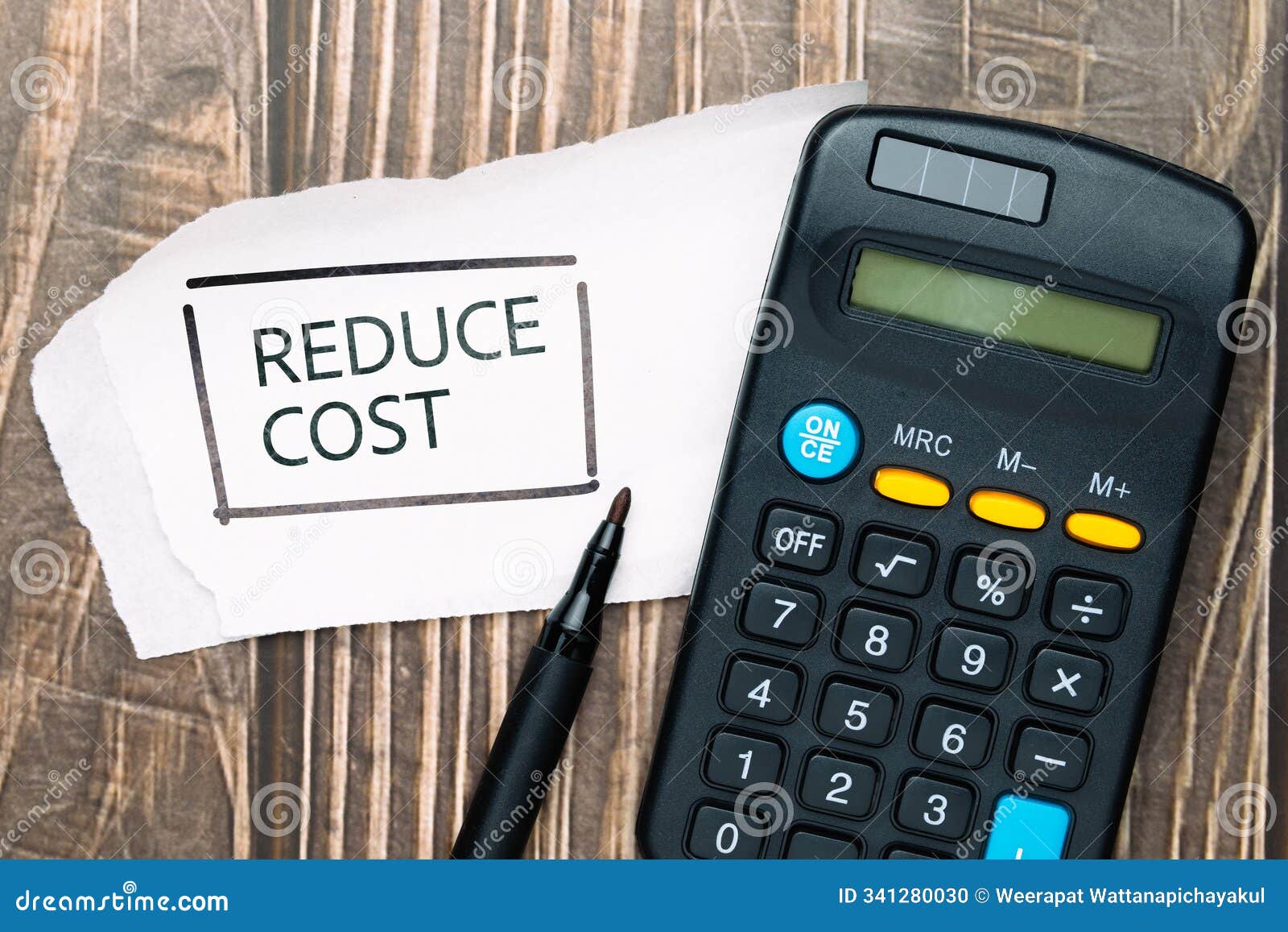 Reduce Cost, Important Note Stock Photo - Image of expenses, note ...