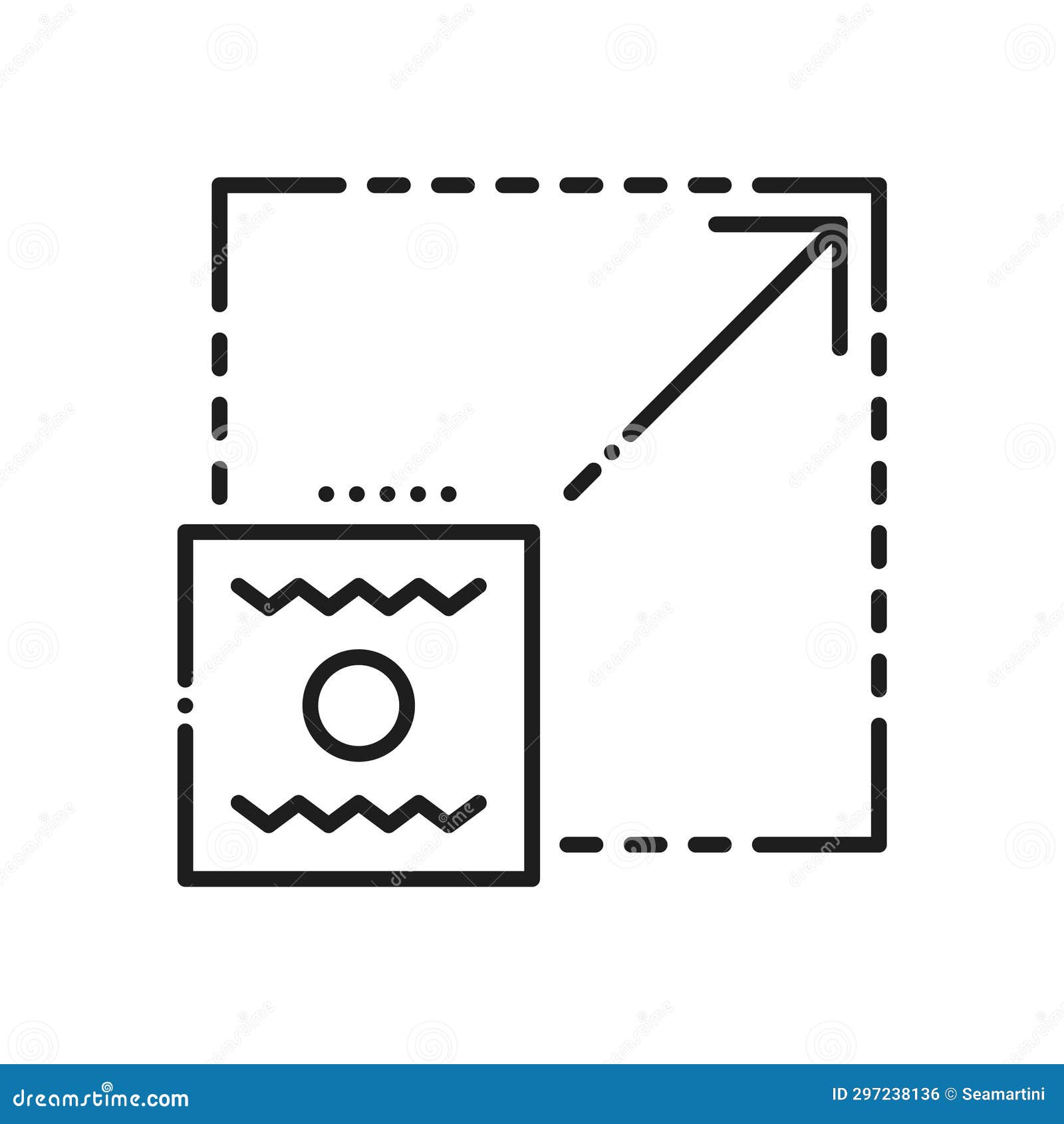 Reduce Expand, Resize and Scale Vector Line Icon Stock Illustration - Illustration of direction ...