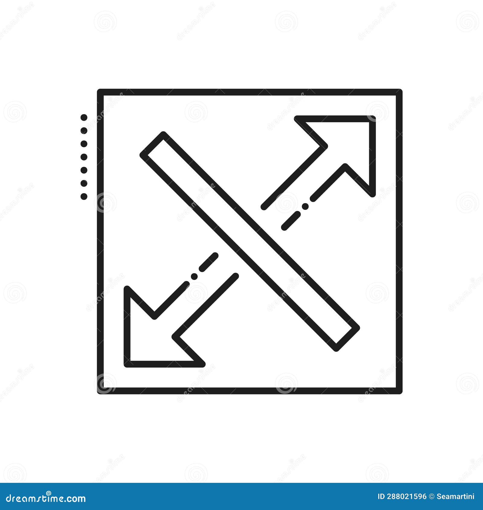Reduce Expand, Resize and Scale Vector Line Icon Stock Vector ...