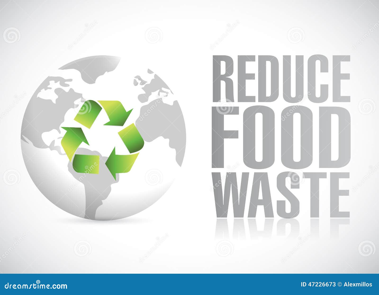 Reduce Food Waste Modern Stamp Message Design Stock Photography ...