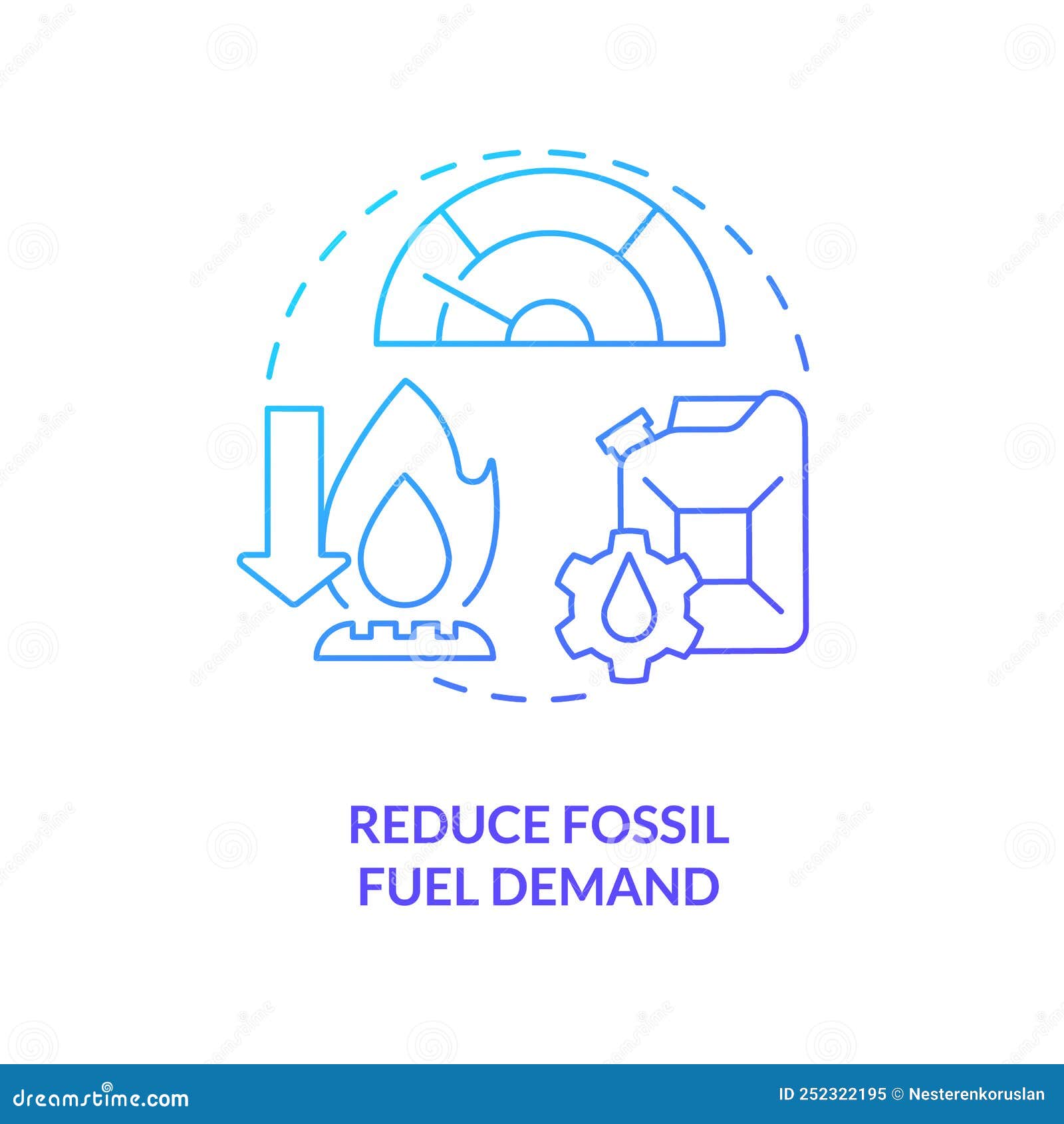 Reduce Fossil Fuel Demand Blue Gradient Concept Icon Stock Vector ... Reduce Fossil Fuel Demand Blue Gradient Concept Icon Stock Vector ...