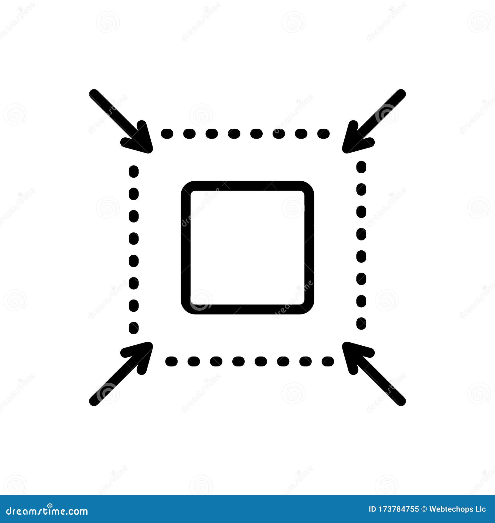 Black Line Icon for Reduce, Detract and Abate Stock Vector ...