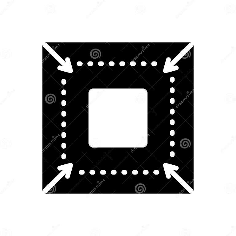 Black Solid Icon for Reduce, Detract and Abate Stock Vector ...