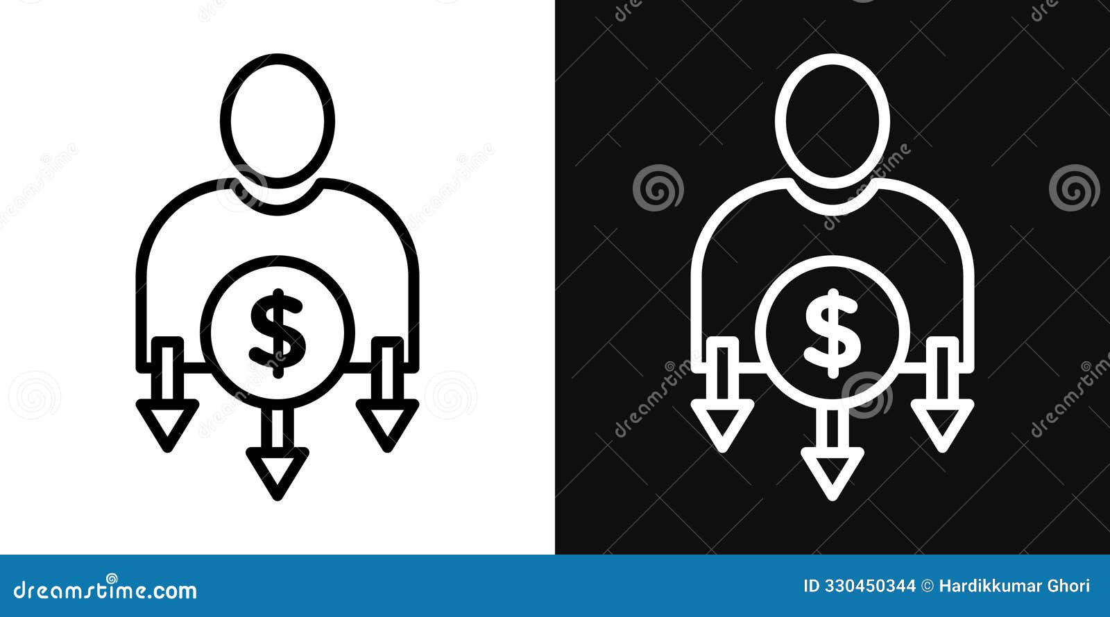Reduce labor costs icon stock vector. Illustration of graphic - 330450344