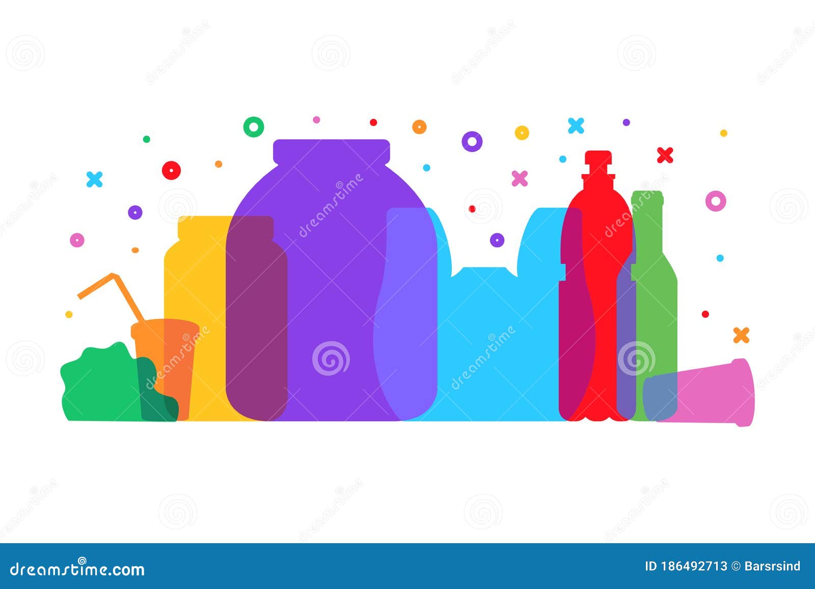 Reduce Plastic Waste and Sort Garbage Poster Stock Illustration ... Reduce Plastic Waste and Sort Garbage Poster Stock Illustration ...