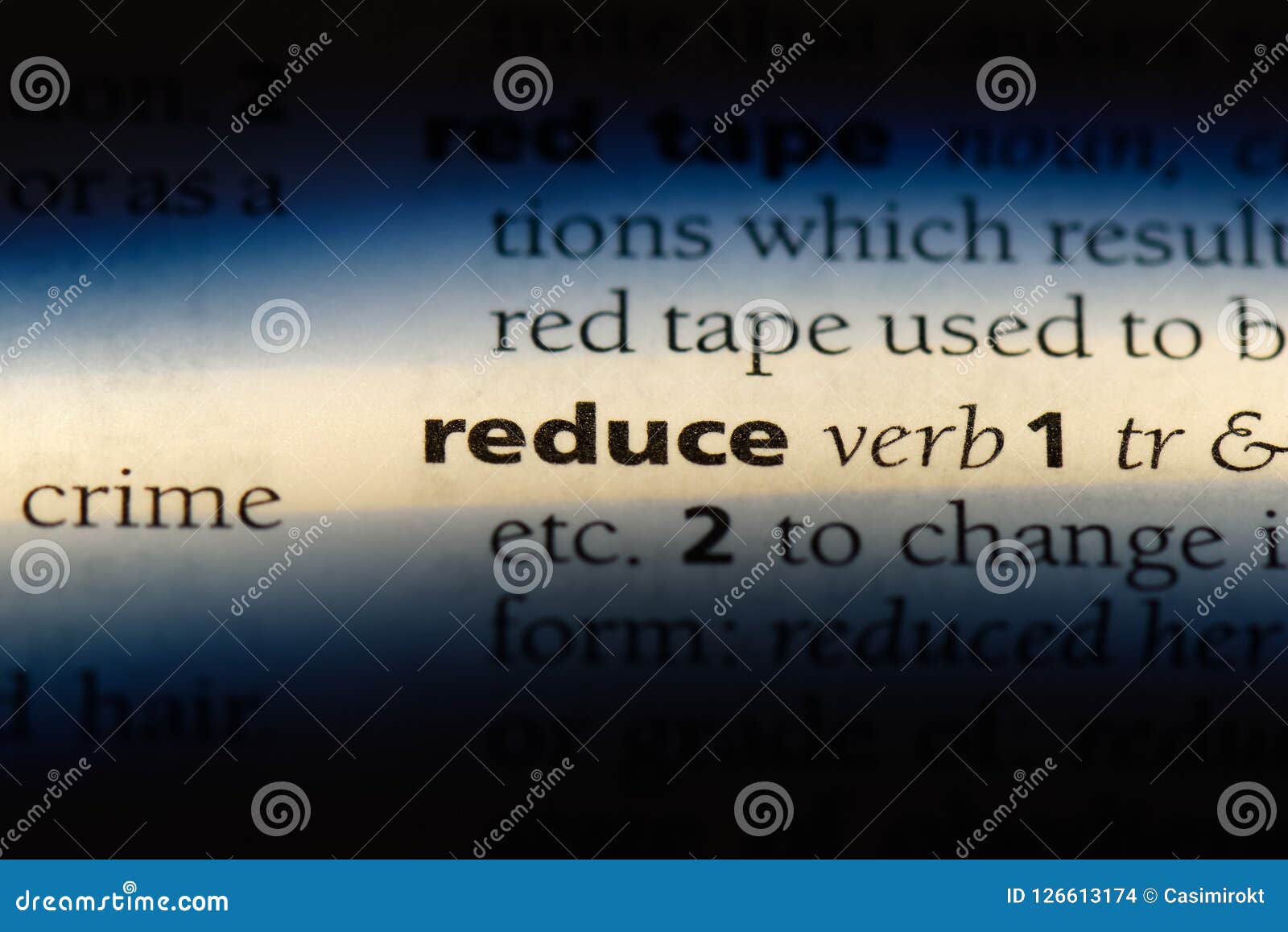 Reduce stock photo. Image of paper, book, concept, info - 126613174