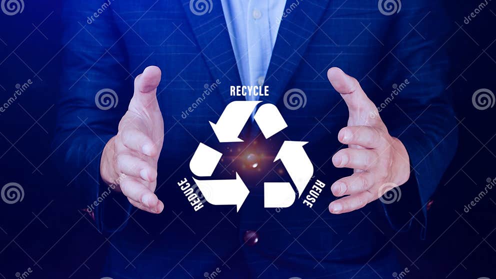Reduce Reuse Recycle Symbol With Using Touching Virtual Touchscreen Interface Background