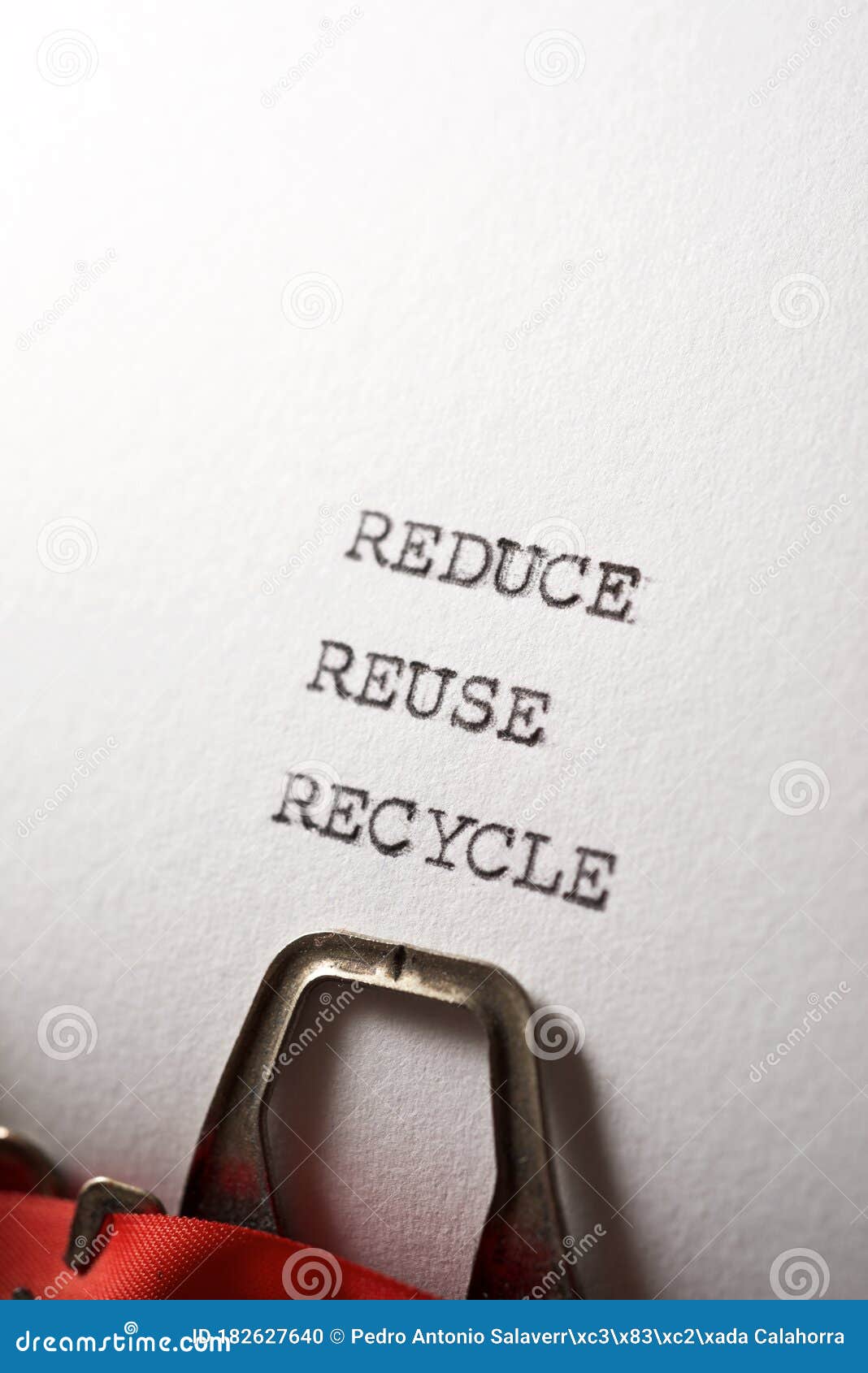 Reduce, Reuse and Recycle Words Stock Photo - Image of sentence ...
