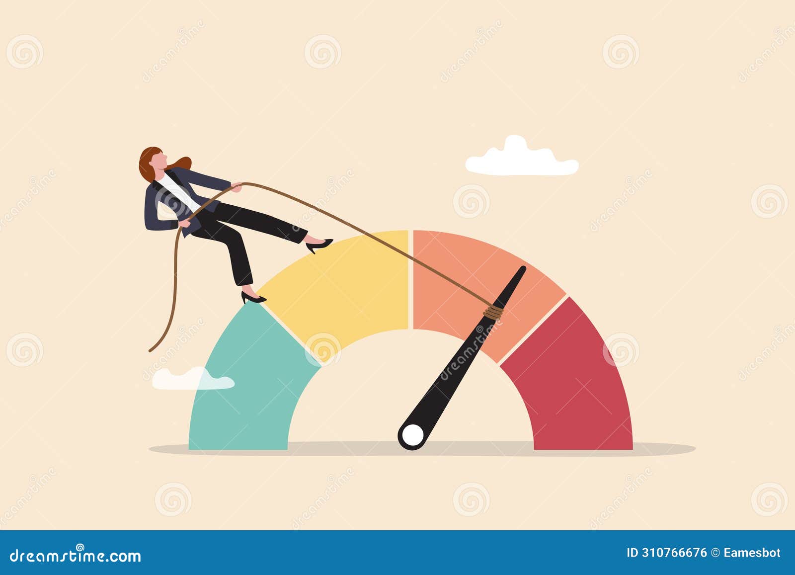 Reduce Risk Level or Decrease Stress Anxiety Meter, Lower Danger ...