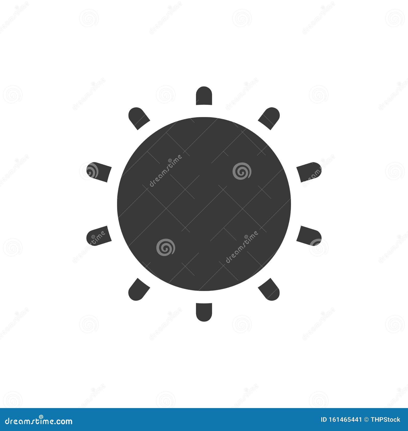 Set Of Screen Brightness Adjustment Interface. Brightness Control Panel ...