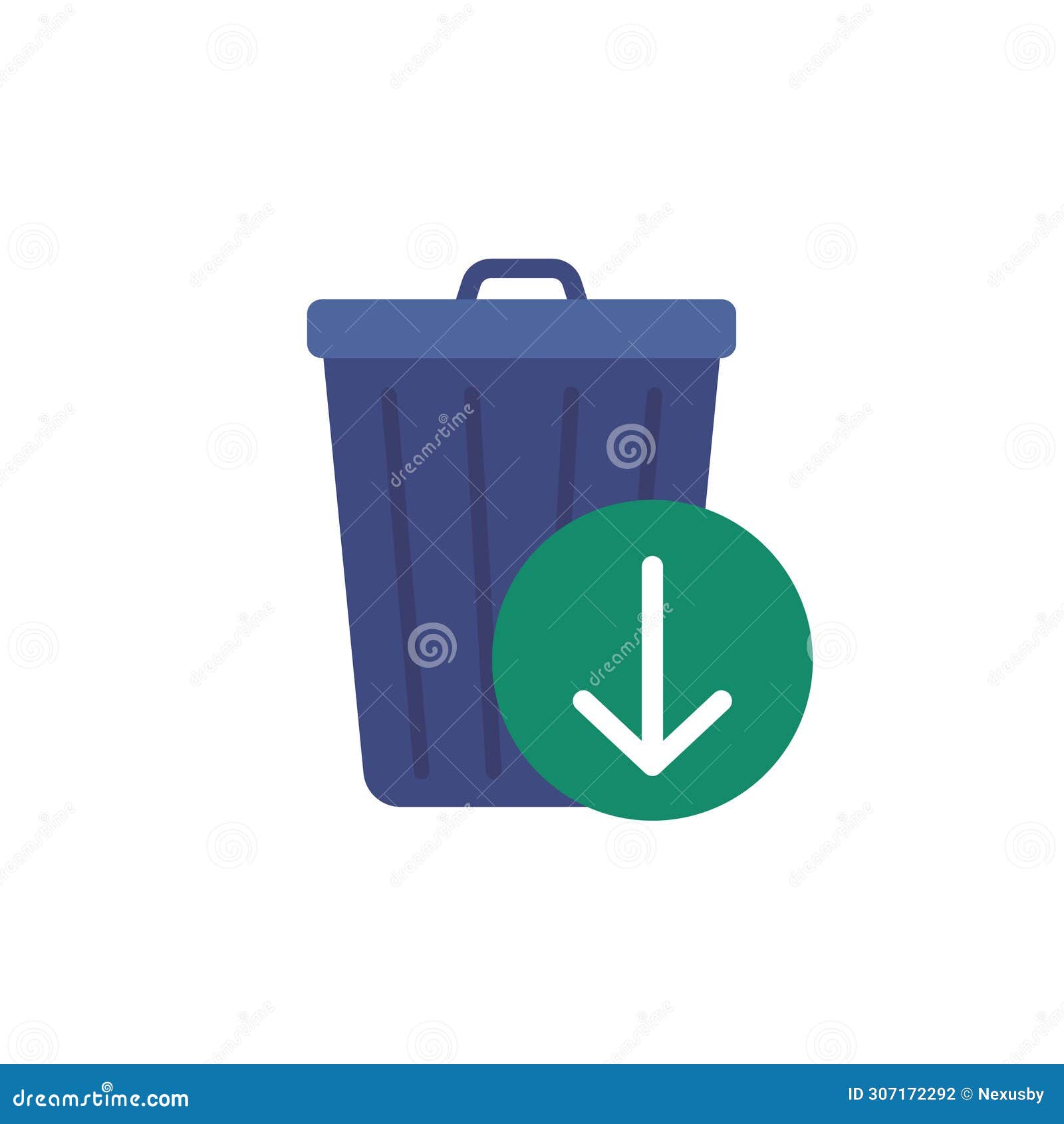 Reduce waste icon on white stock vector. Illustration of reduction ...