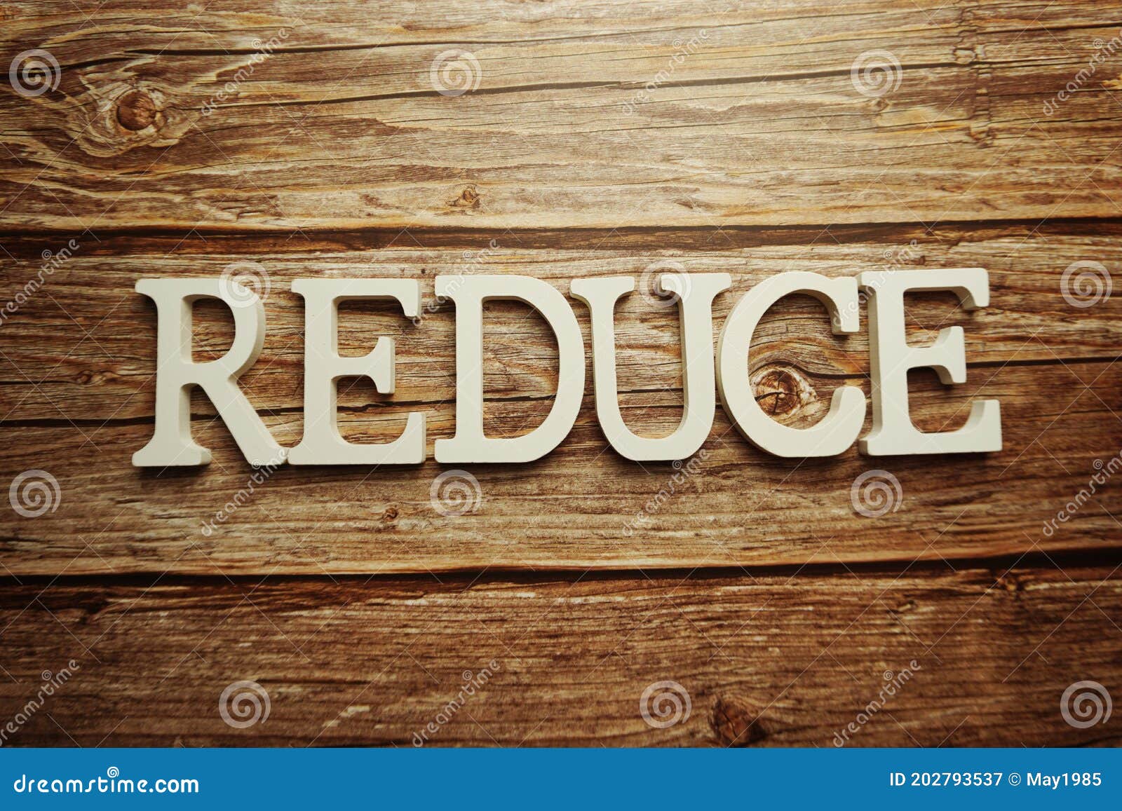 Reduce Word Written On Wood Block. Reduce, Reuse And Recycle Ecological ...