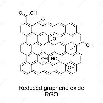 Reduced Graphene Oxide, RGO, Nanomaterial, Chemical Structure Stock ...
