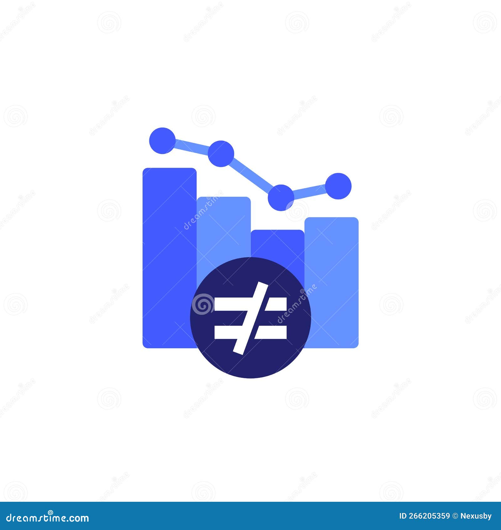 Inequality Icon Vector Isolated On White Background, Logo Concept Of ...