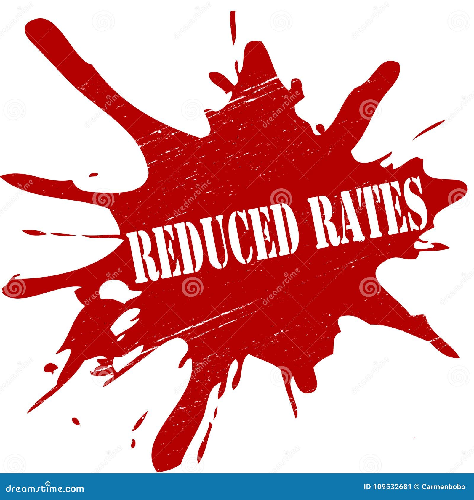 Reduced rates stock illustration. Illustration of rate - 109532681