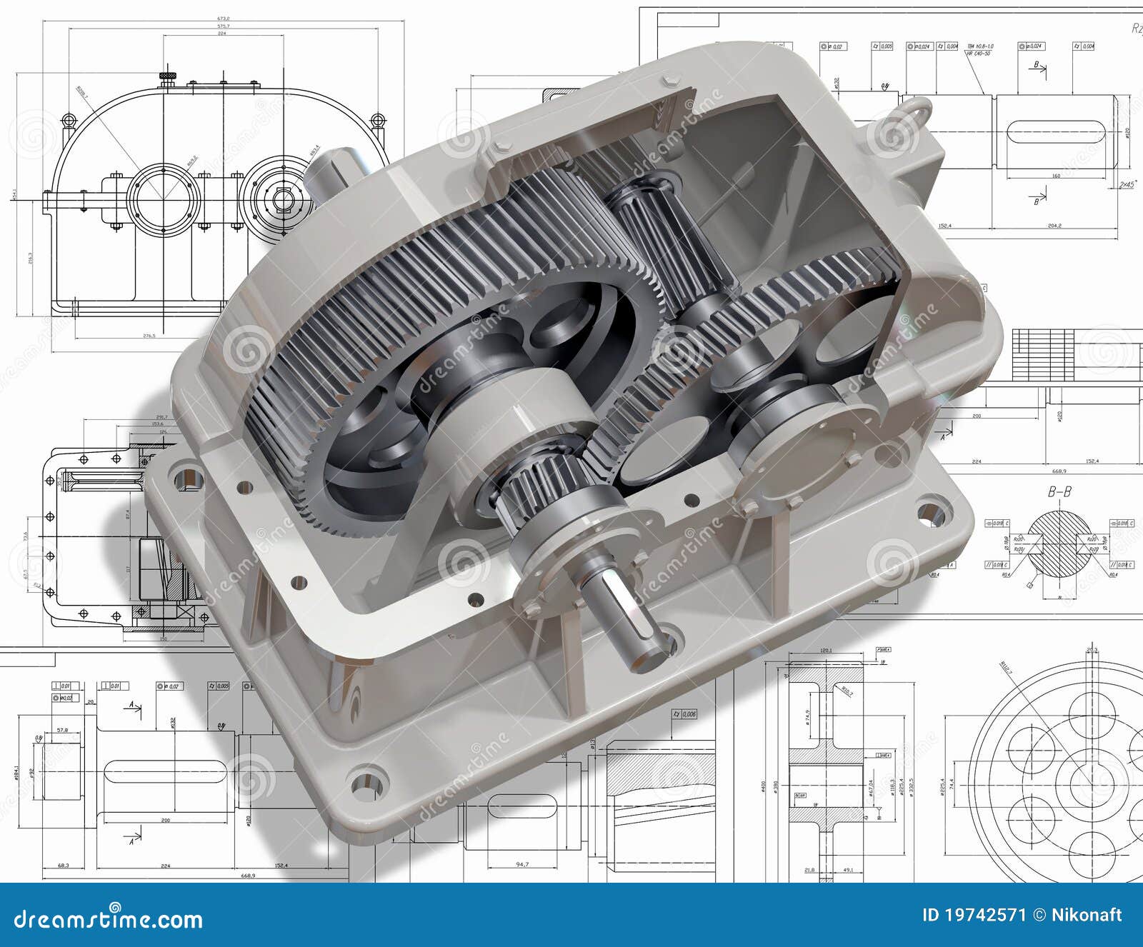 Reducer. stock illustration. Illustration of construction - 19742571