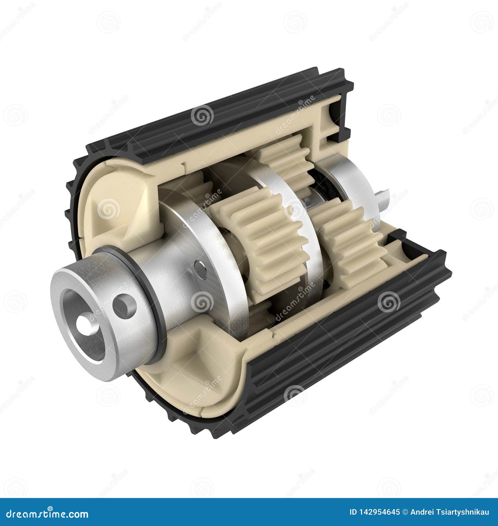 The Reducer of the Planetary Gear in the Cut. Educational Aid about the ...