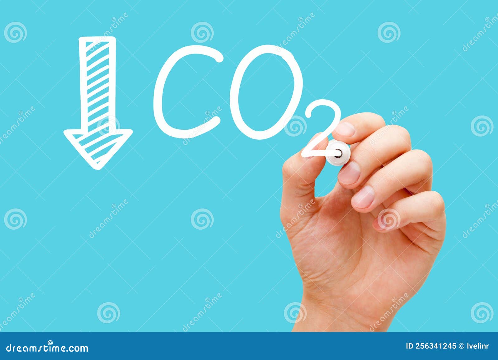 Reducing Carbon Dioxide CO2 Emissions Concept Stock Image - Image of ...