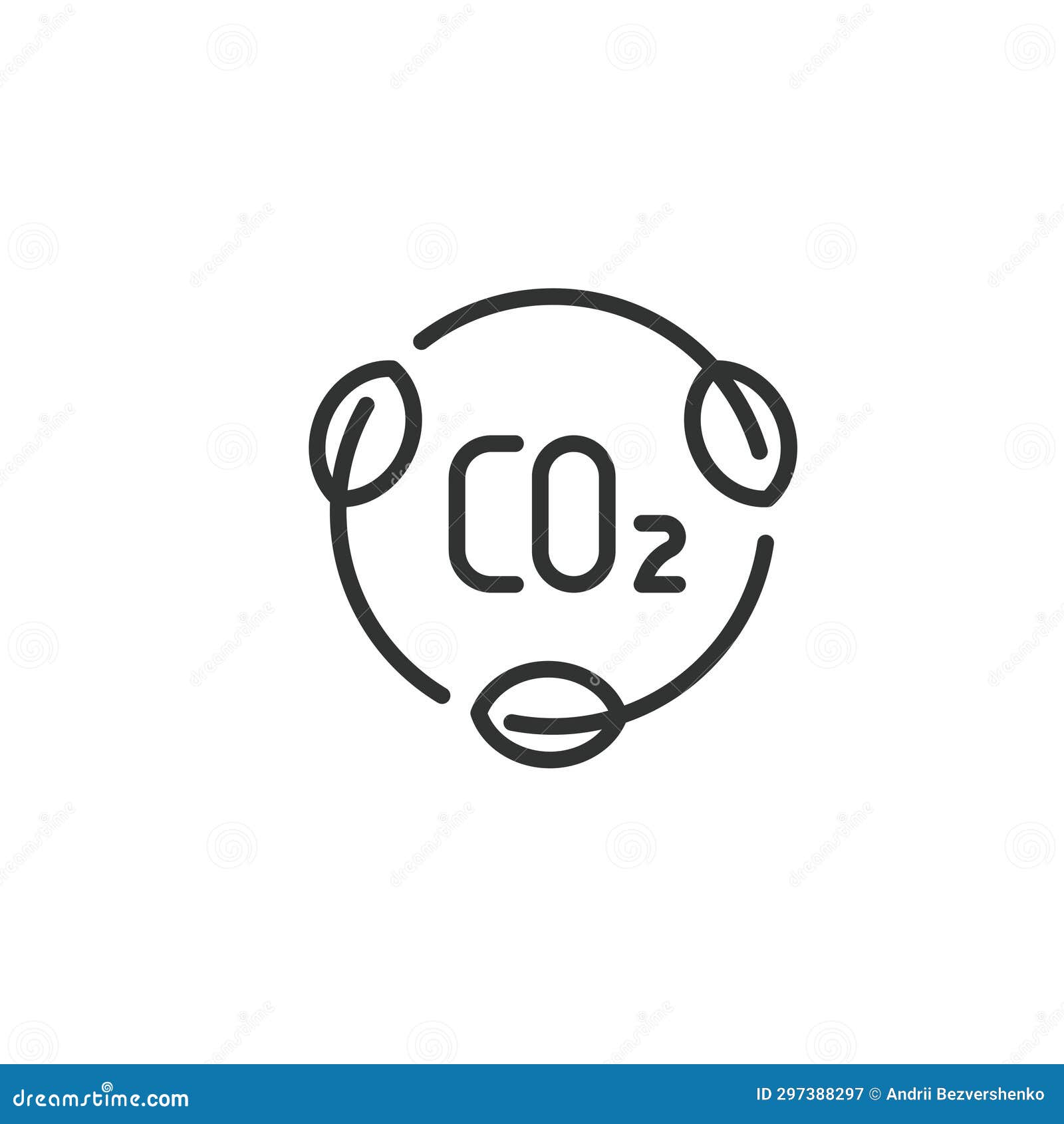 Reducing CO2 Line Icon. Stop Emissions. Climate Change Sign. Editable ...