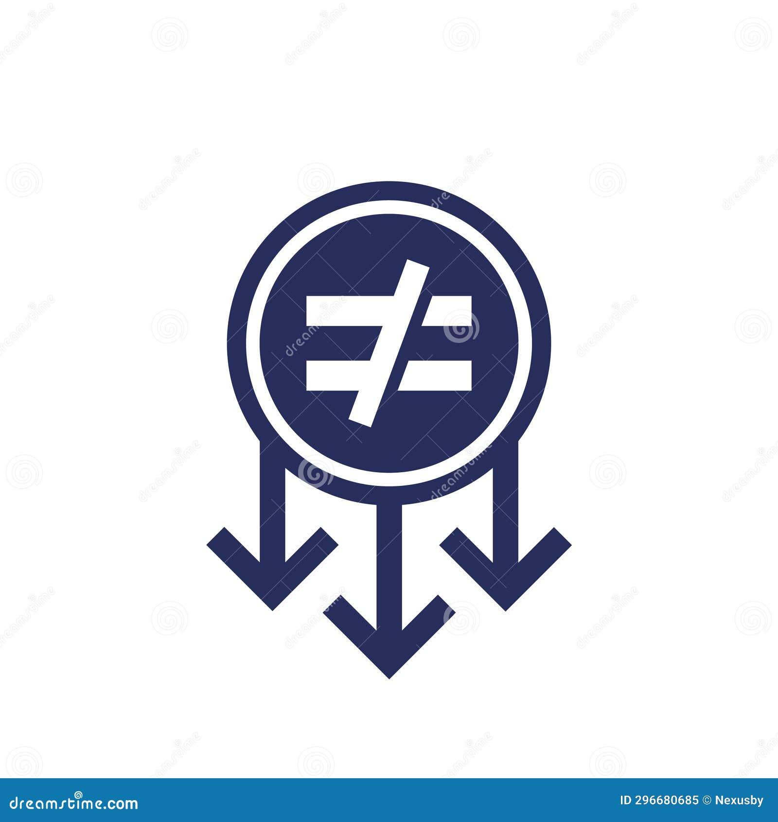 Reducing Inequality Icon, Vector Sign Stock Illustration - Illustration ...