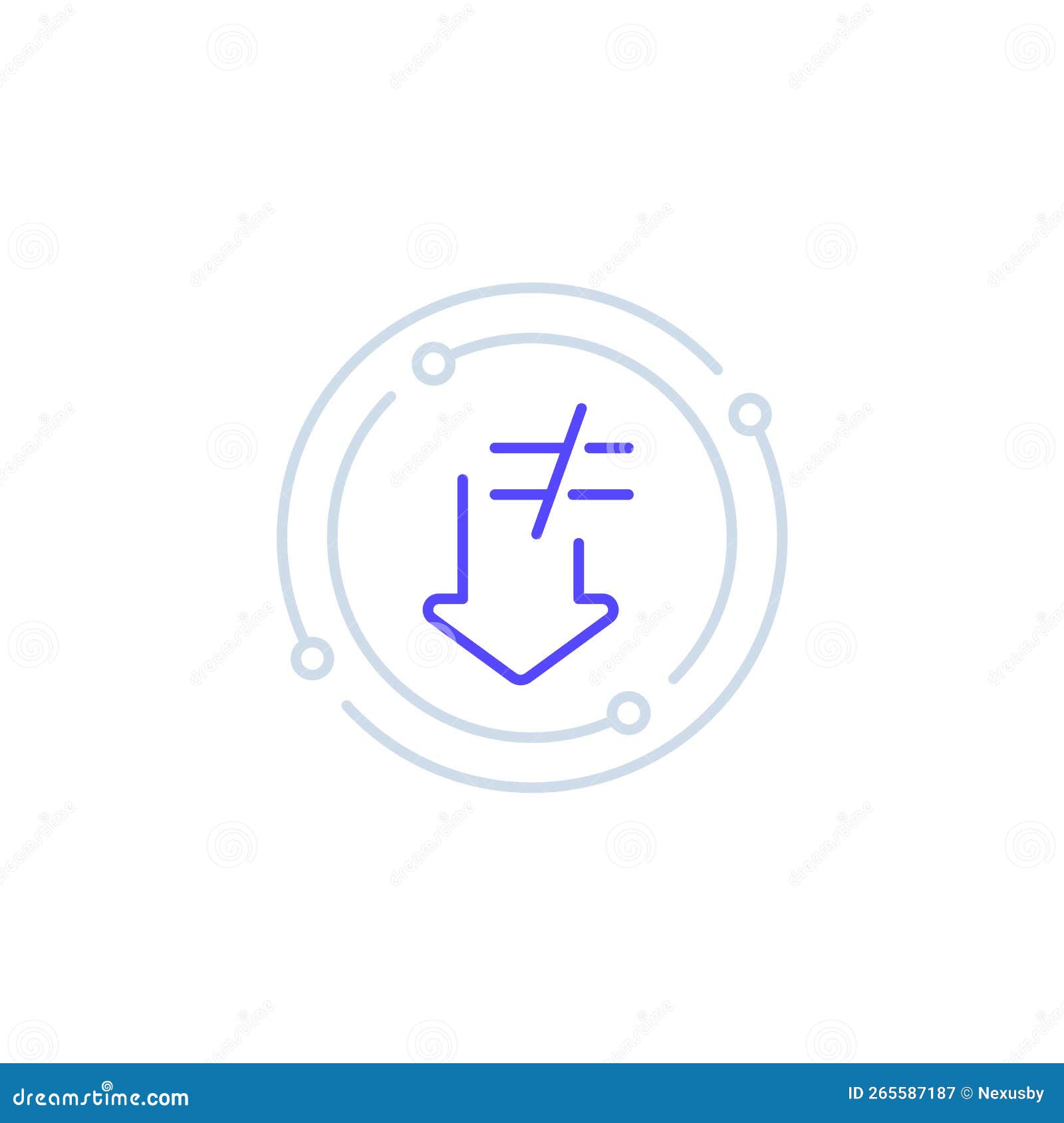 Reducing Inequality Line Icon, Vector Stock Vector - Illustration of ...