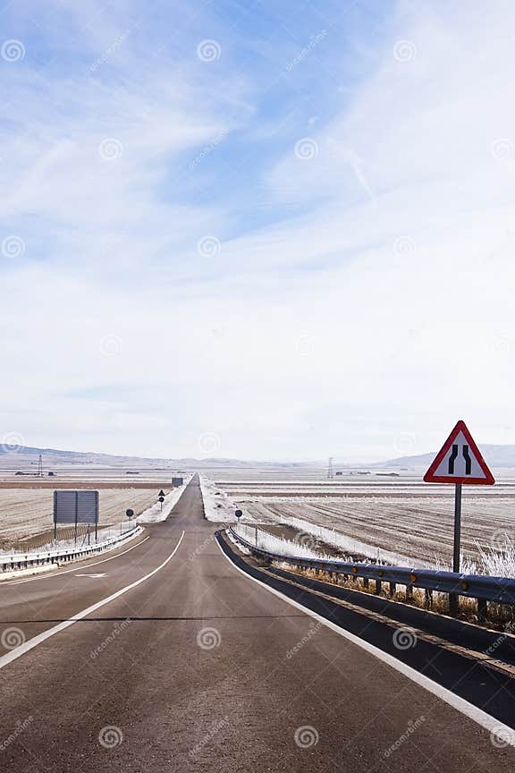 Reducing traffic sign stock image. Image of reducing, freeway - 7674627