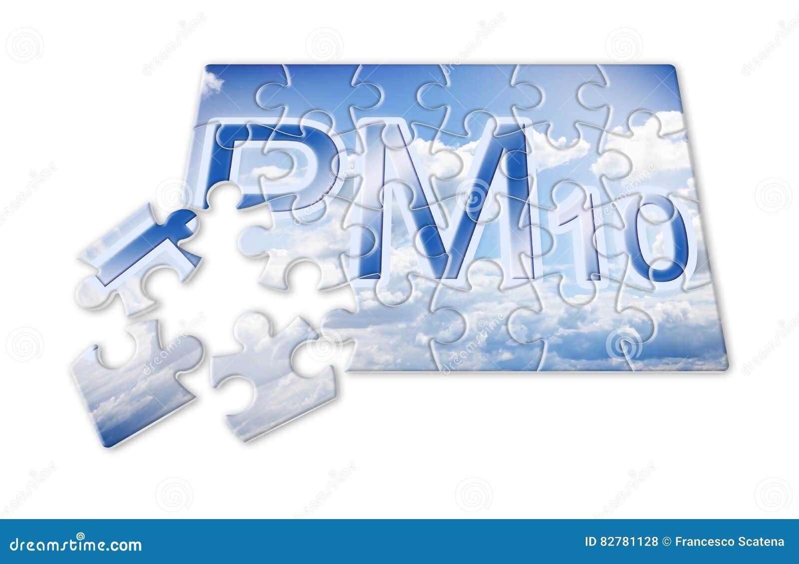Particulate Matter PM Concept Image Against A Green Wild Grass On Sky ...