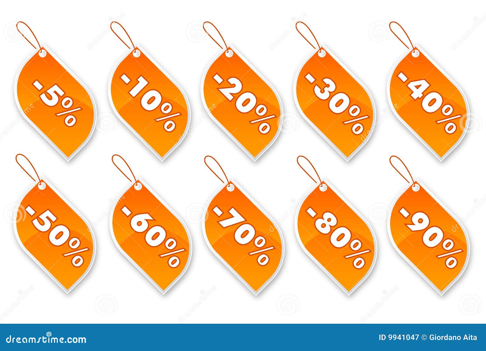 Reduction in price labels stock illustration. Illustration of reduction ...