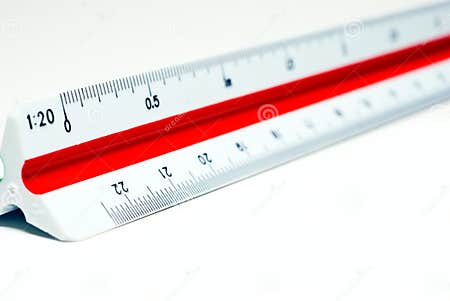 Reduction scale ruler stock image. Image of isolate, carpenter - 12027041