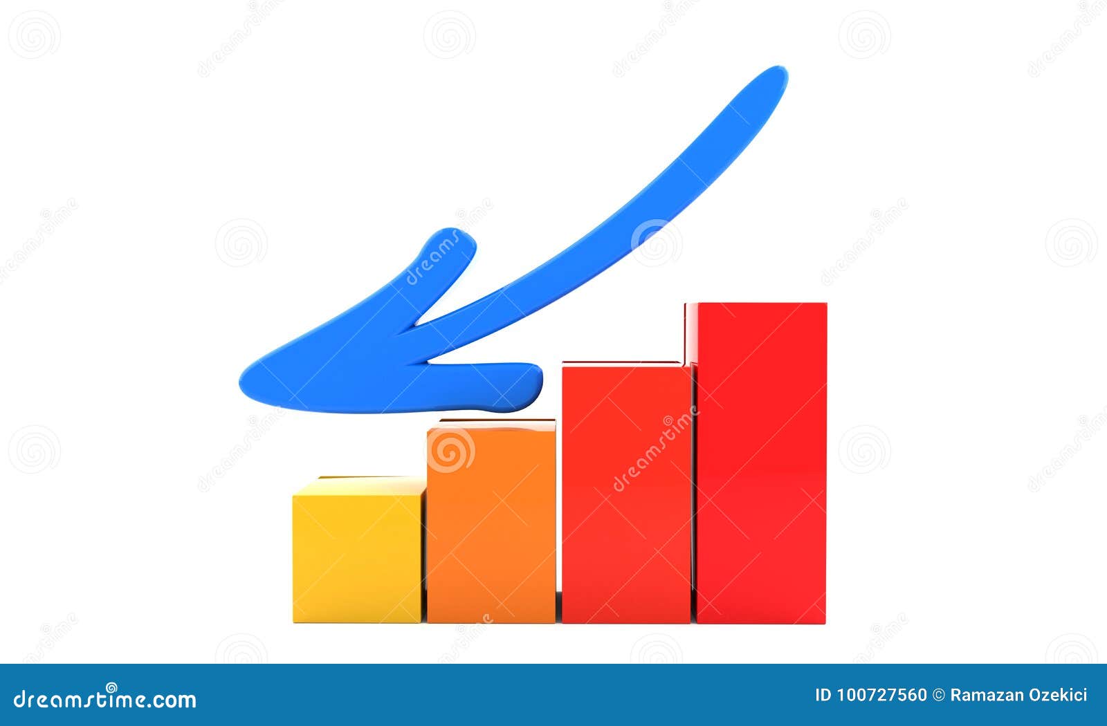 Reduction Symbol of Background, 3d Stock Illustration - Illustration of ...