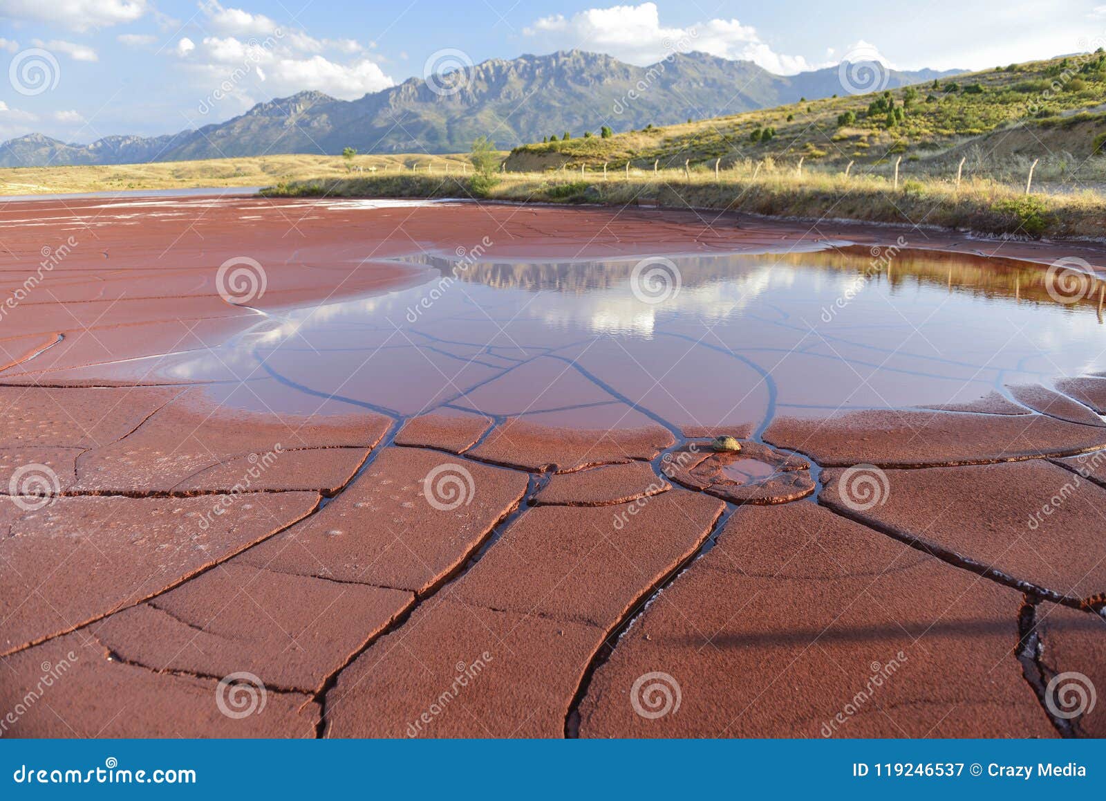 Decrease in Water, Increase in Temperatures and Droughts Stock Image ...