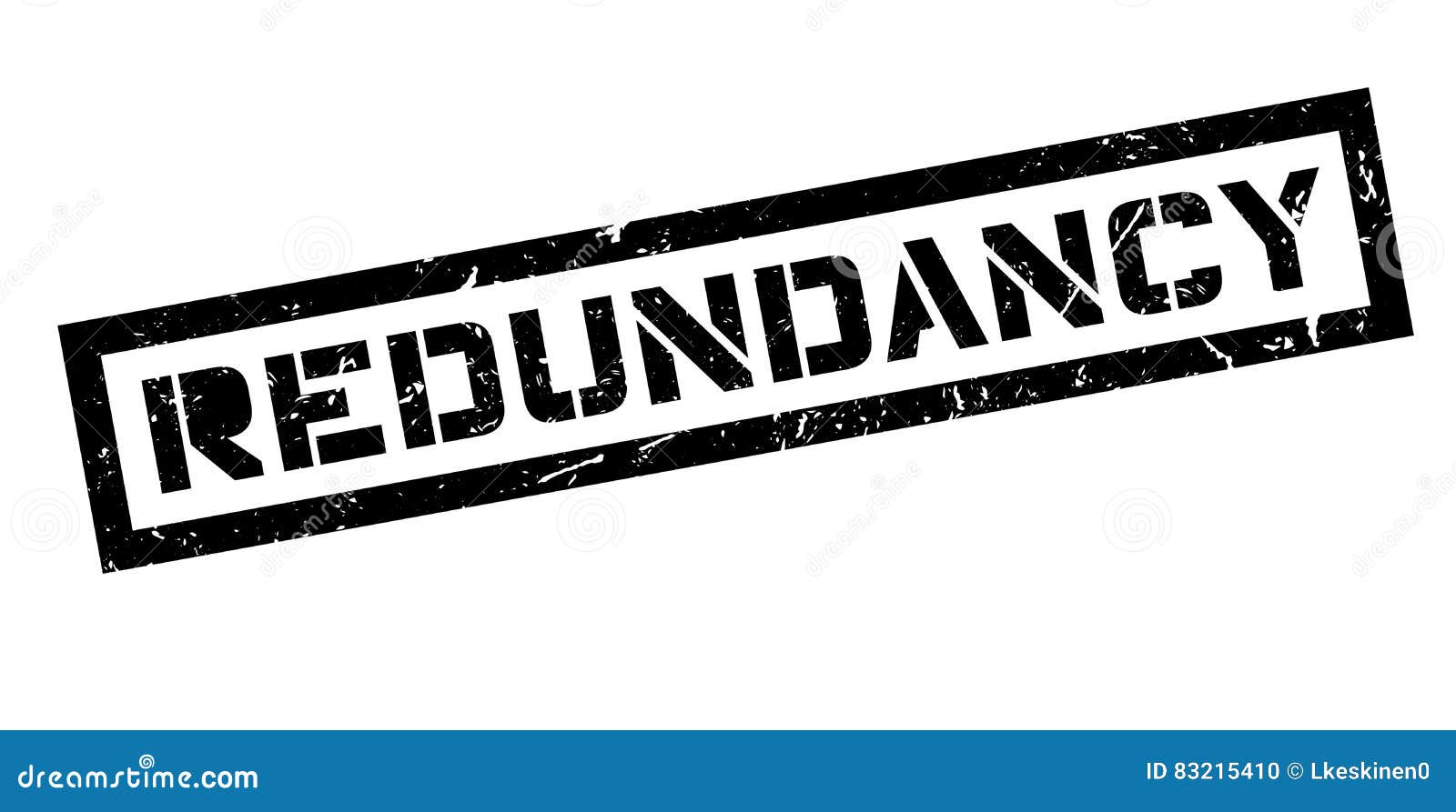 Redundancy rubber stamp stock illustration. Illustration of isolated ...