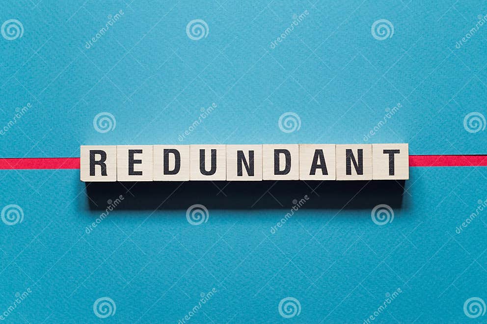 Redundant Word Concept on Cubes Stock Photo - Image of company, adult ...