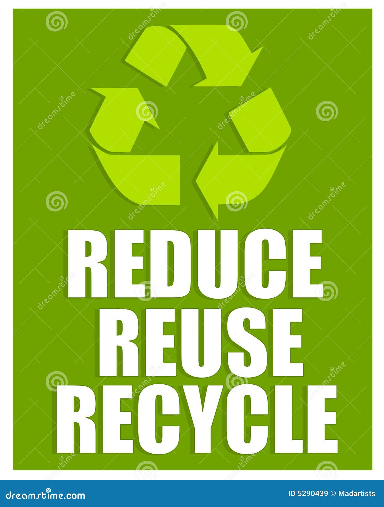 Reduza Reusar Recicl O Sinal Ilustração Stock - Ilustração de ambiente ...