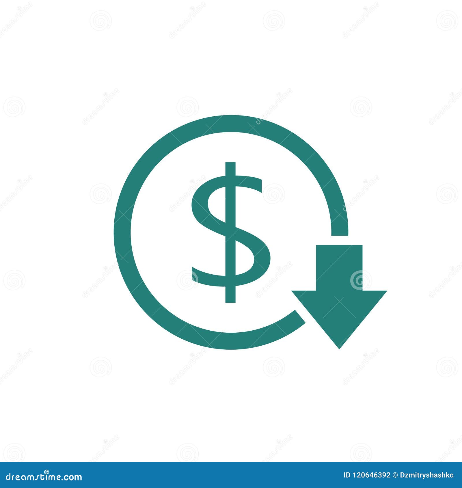 Reduzca El Icono De Los Costes Ilustración del Vector - Ilustración de ...