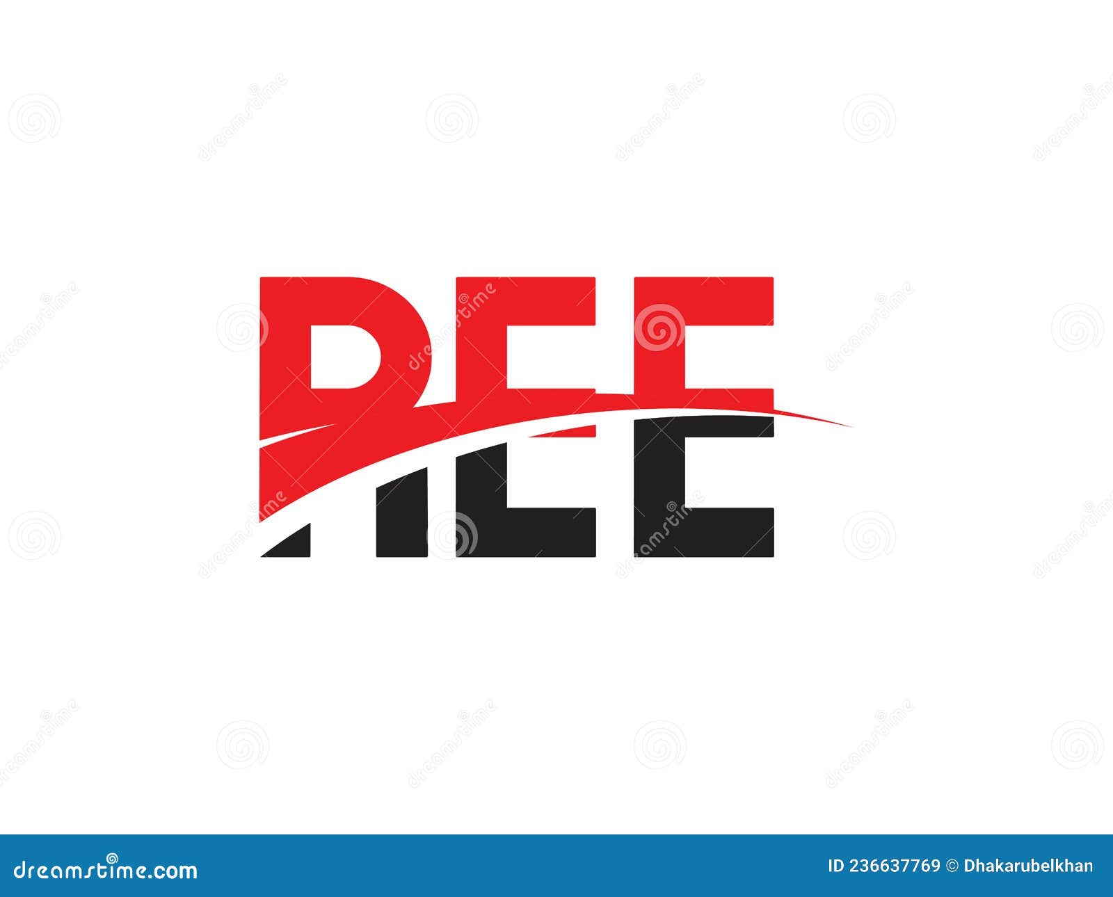 REE Letter Initial Logo Design Vector Illustration Stock Vector ...