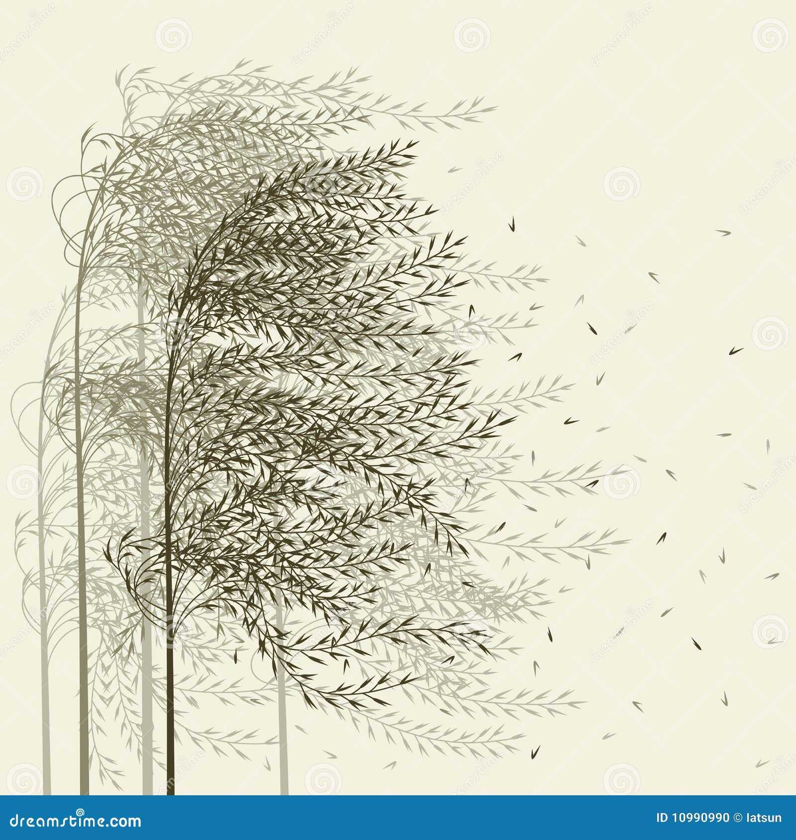 Reed background stock vector. Illustration of floral - 10990990