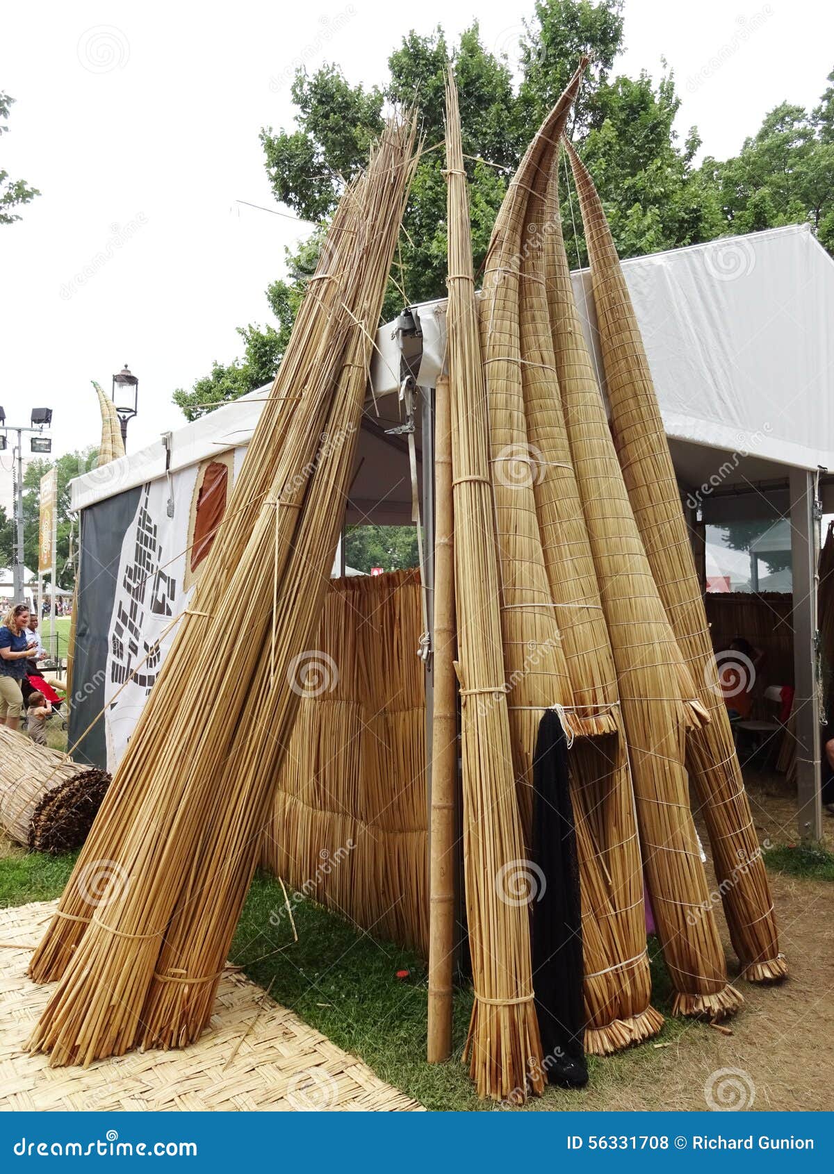 Reed Boats Peruano Tradicional Foto de archivo editorial - Imagen de ...
