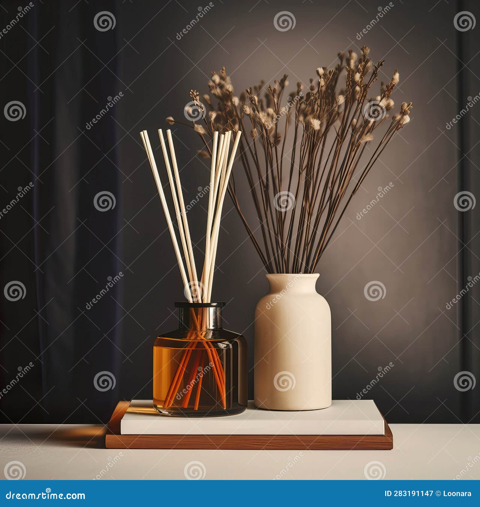 Reed Diffuser Bottle Mockup, Aroma Diffuser in Luxurious Beige and ...