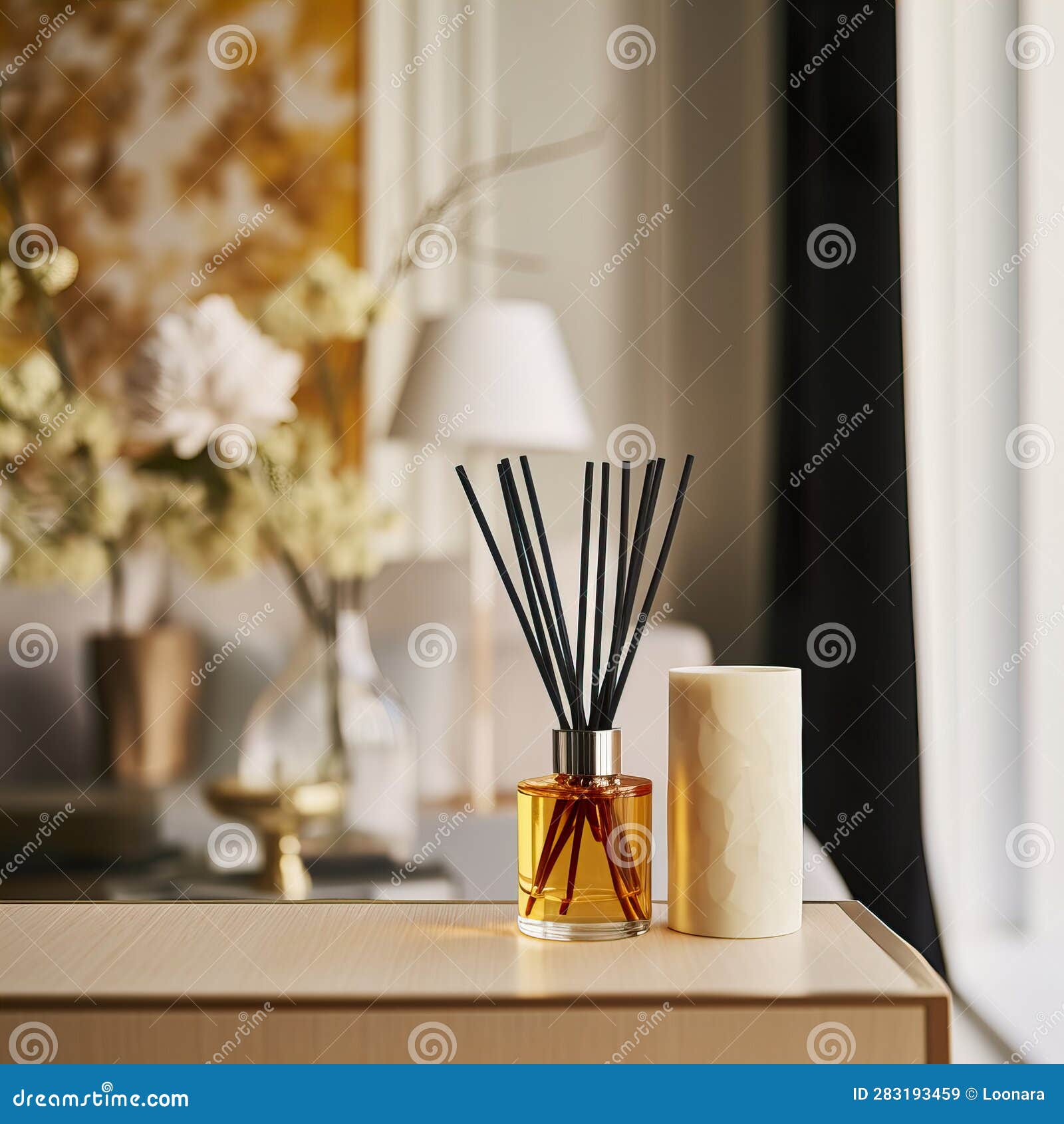 Luxurious Beige Leather Lounge Chair With Abstract Organic Shapes ...