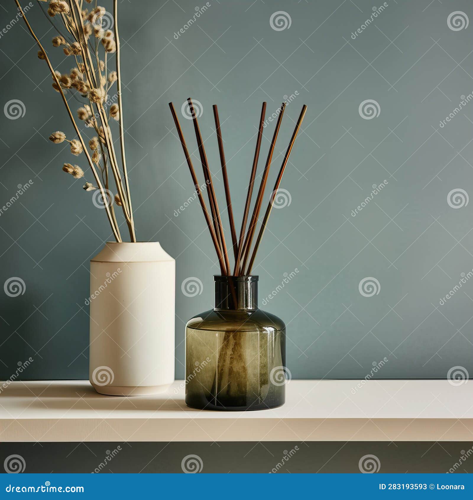 Reed Diffuser Bottle Mockup, Aroma Diffuser in Luxurious Beige and ...