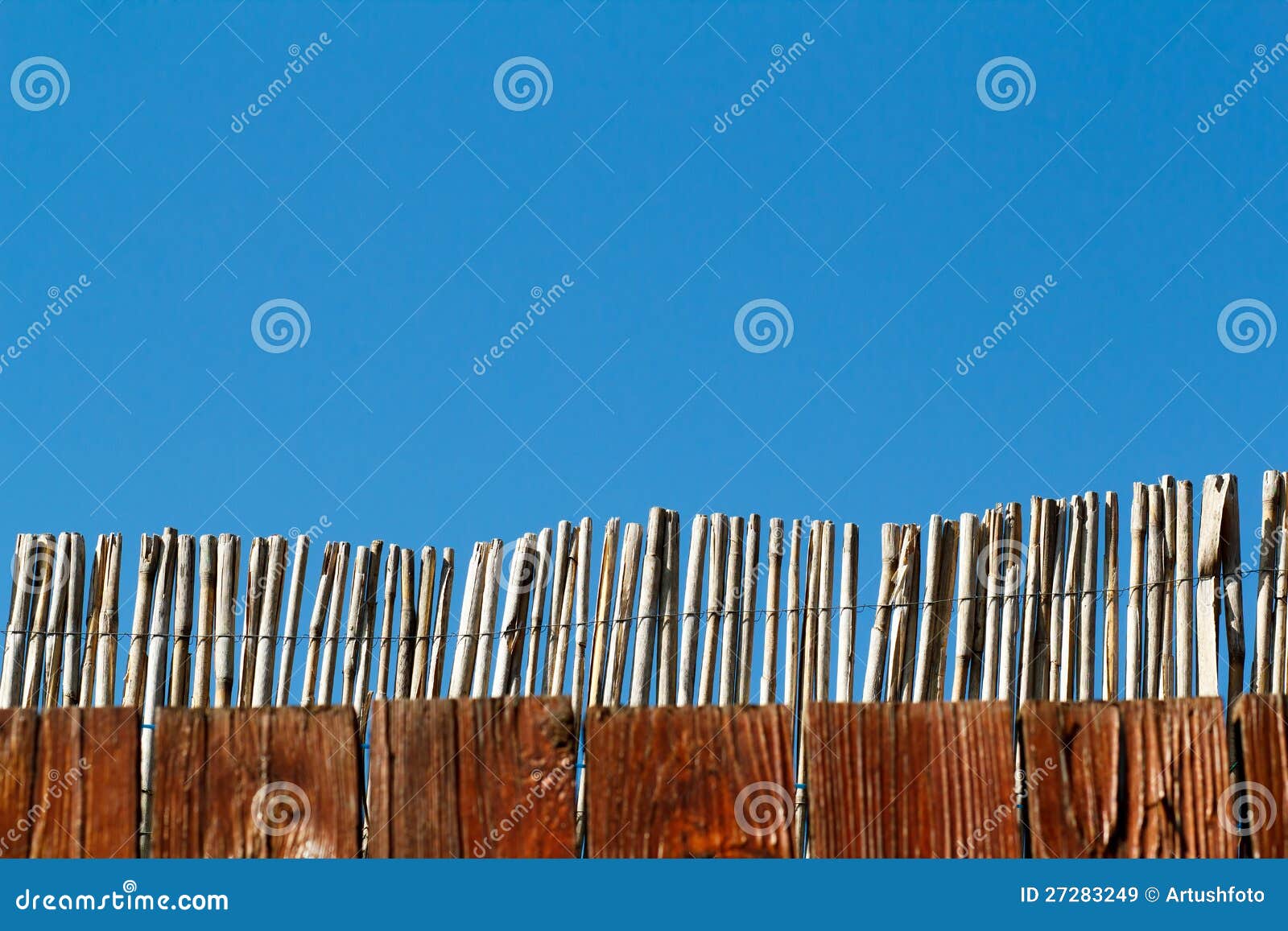 Reed fence stock image. Image of wall, closeup, abstract - 27283249