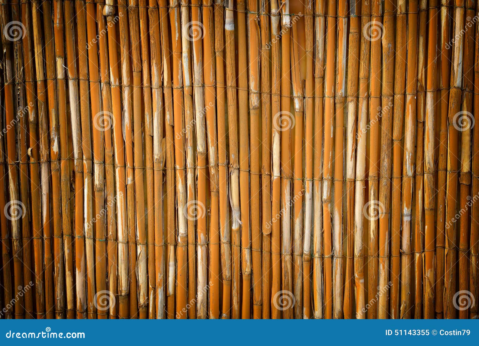 Reed fence garden stock image. Image of traditional, wood - 51143355