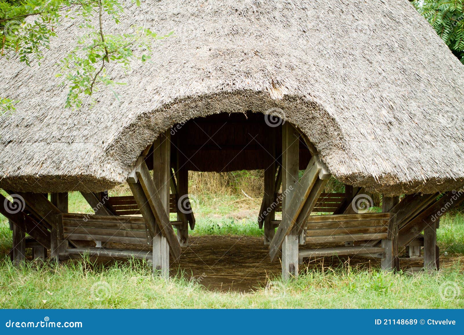 Reed hut stock image. Image of nature, hungarian, house - 21148689