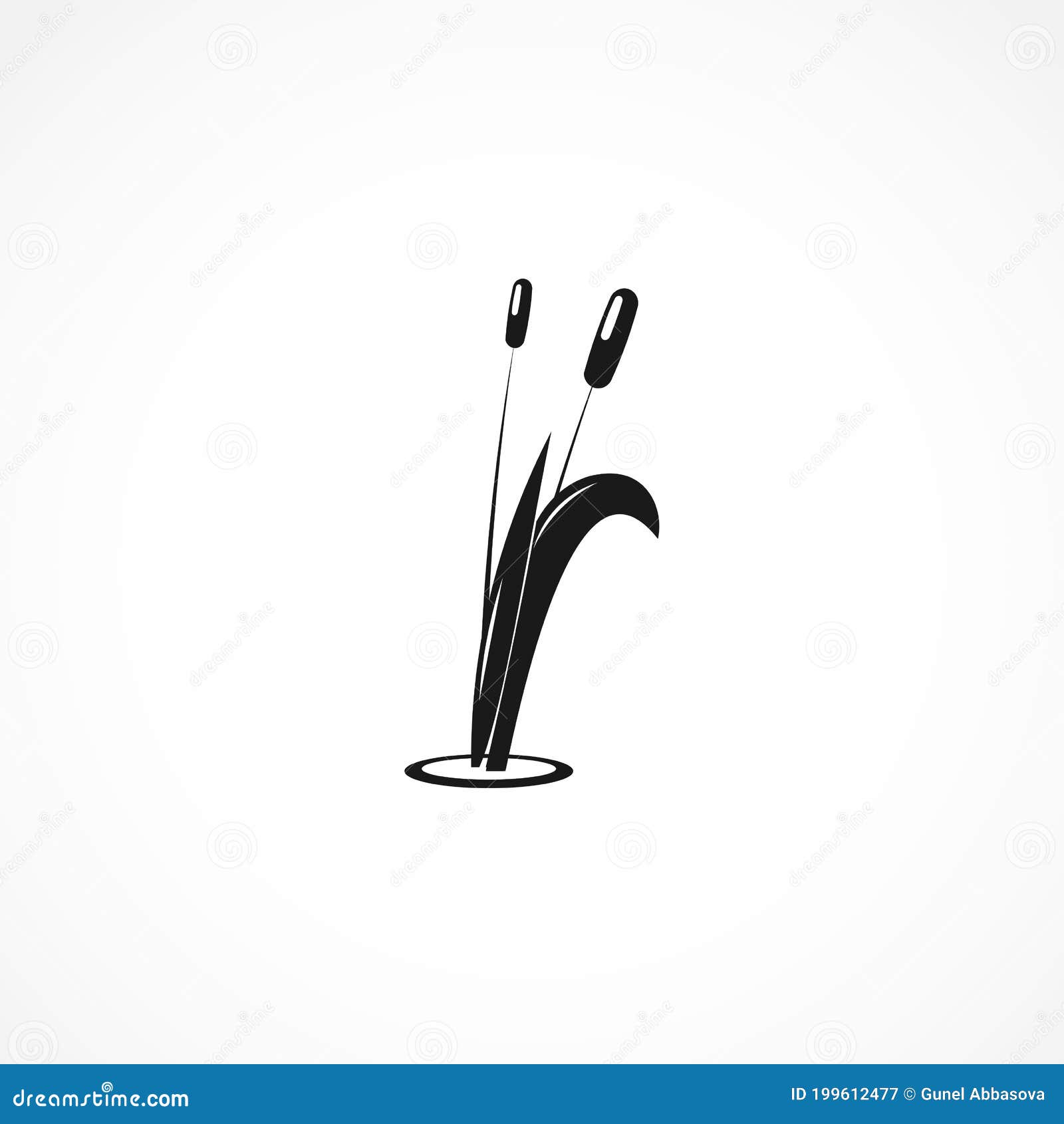Reed Icon. Trendy Reed Logo Concept On White Background From Nat Vector ...